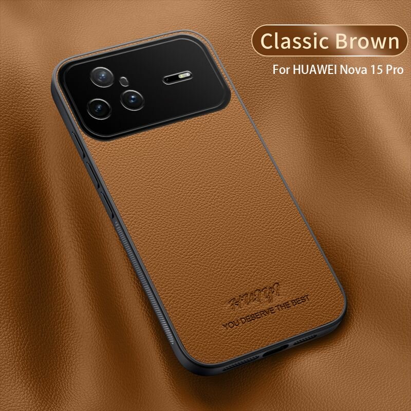 Чехол для Huawei Nova 15 Pro / Хуавей Нова 15 Про Высококачественная кожа антиударный чехол