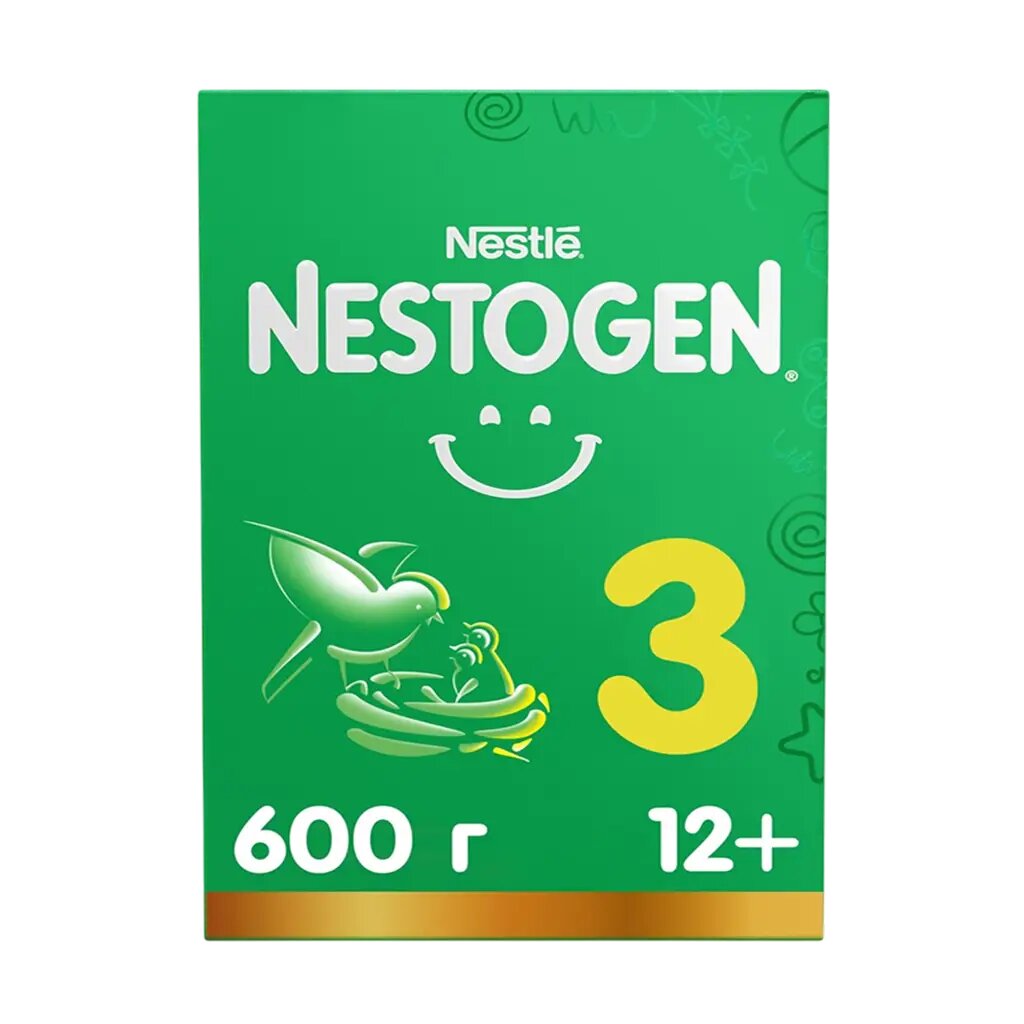 Nestogen 3 Детское молочко с пребиотиками и лактобатериями L.Reuteri с 12 мес 600 г 1 шт
