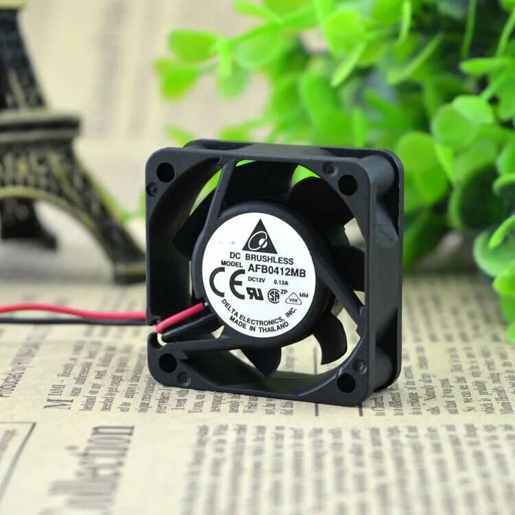 Совершенно Новый. Вентилятор Охлаждения Delta AFB0412MB 4015 12V 0.13A 3800RPM 33CFM 40x40x15MM,40MM Бесшумный Вентилятор