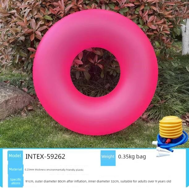 Надувной круг для плавания INTEX для взрослых, мужчин и женщин, утолщенный надувной круг для плавания подмышками для