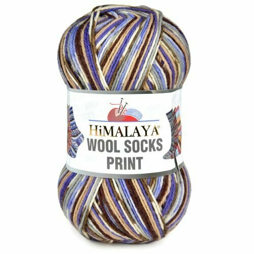 Пряжа Himalaya Wool Socks print S32-03 (2 мотка, 100г/400м)