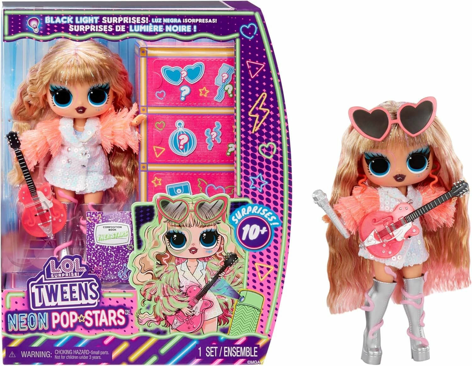 Кукла модница LOL Surprise Tweens Neon Pop Stars, Теи Старс
