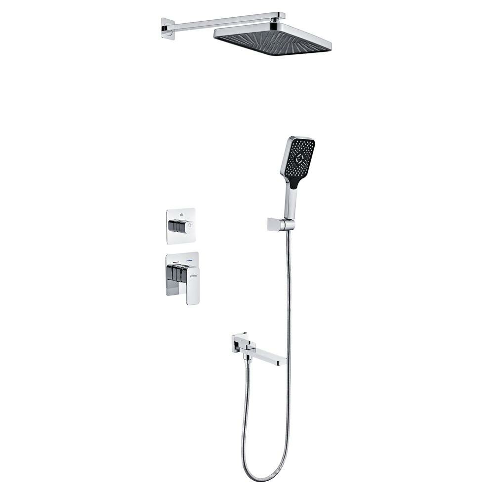 Душевая система встраиваемая Fmark FS8748-3A, хром