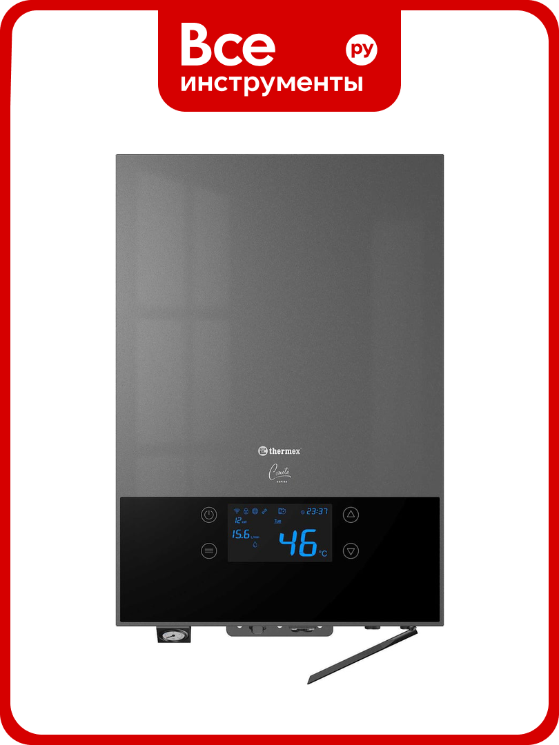 Электрический двухконтурный настенный котел Термекс THERMEX Cometa 12-24 Wi-Fi ЭдЭБ04537, мощность