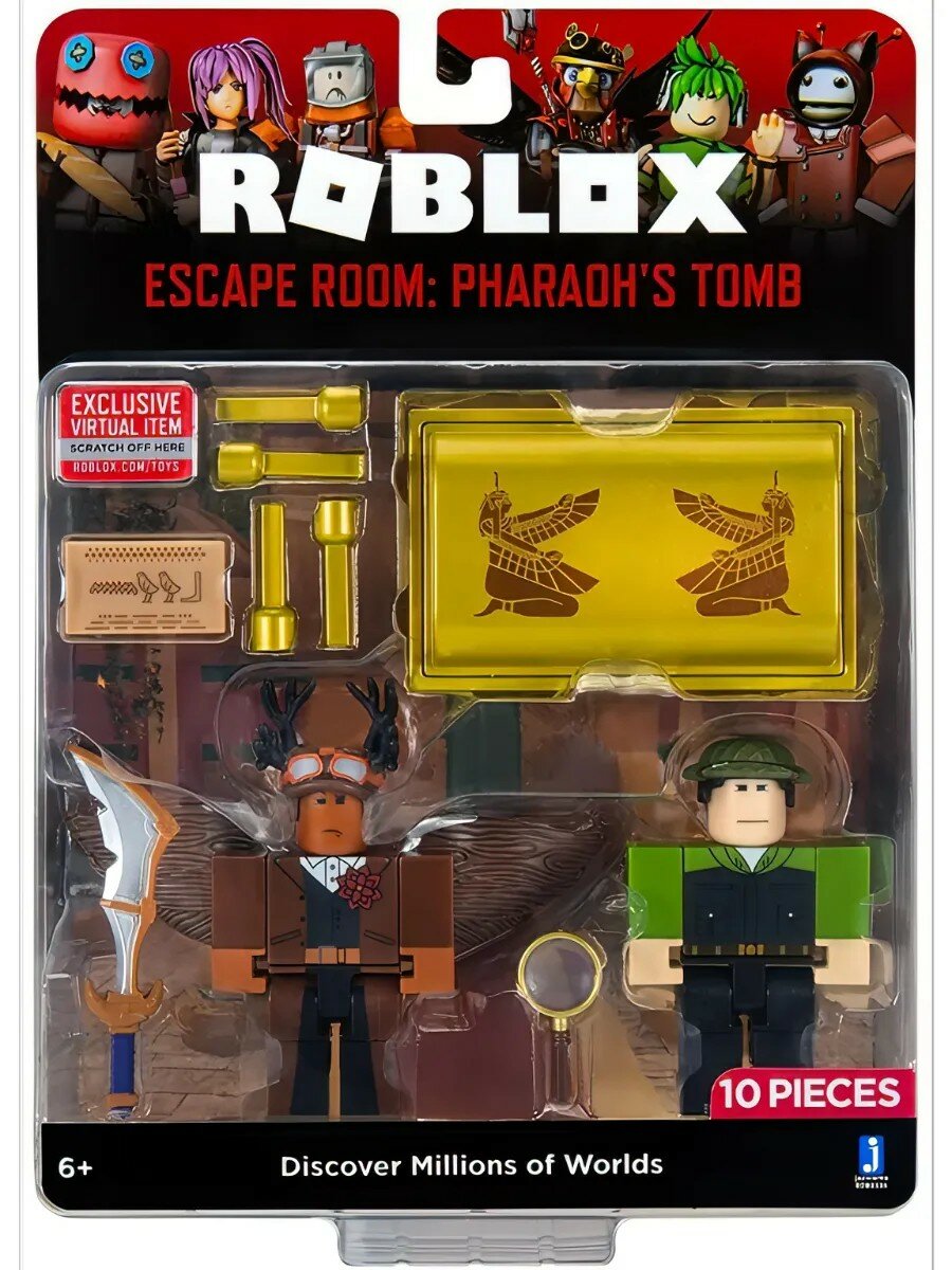 Фигурки Roblox "Escape Room: Pharaoh’s Tomb" ROB0336, пластик, от 6 лет, до 12