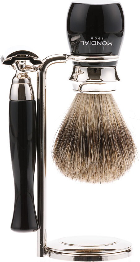 MONDIAL Бритвенный набор "Гауди", черная смола Gaudi Shave Kit Black Resin 1000ml