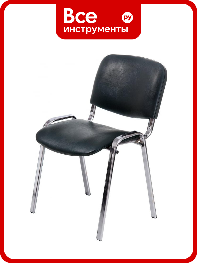 Стул Easy Chair FA Rio хром кожзам черный 1397324