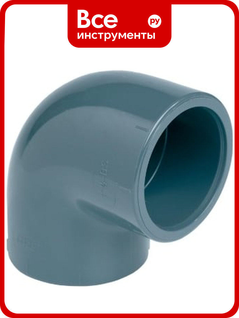 Отвод AQUAVIVA НПВХ клеевой 90 DN 25 PN16 ELW0259 56146