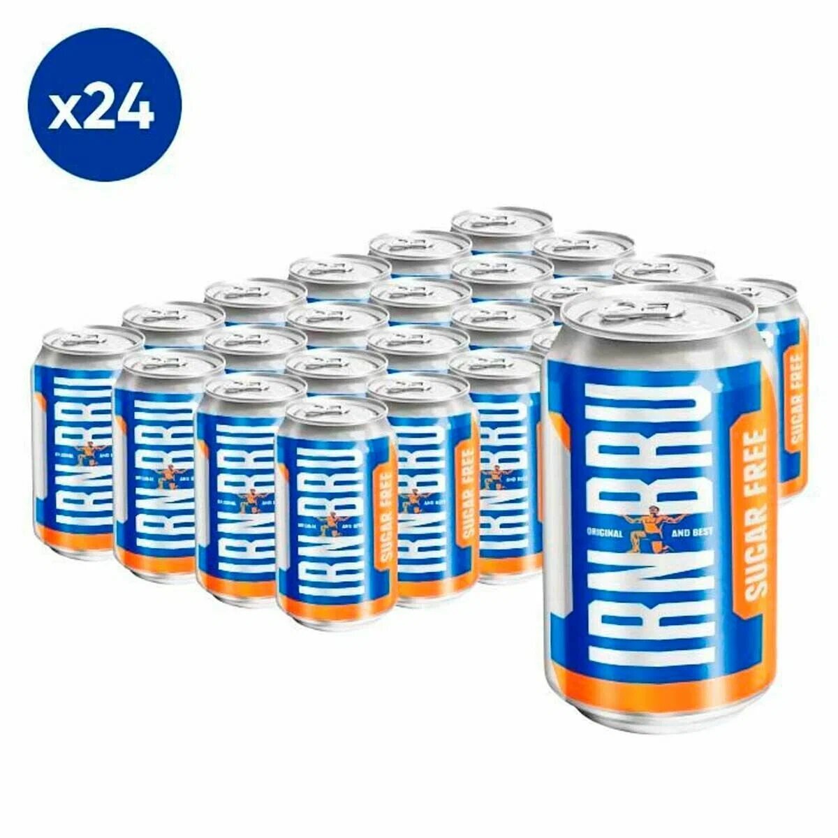 Газированный напиток IRN-BRU без сахара 0.33л. х 24 шт. (Великобритания)