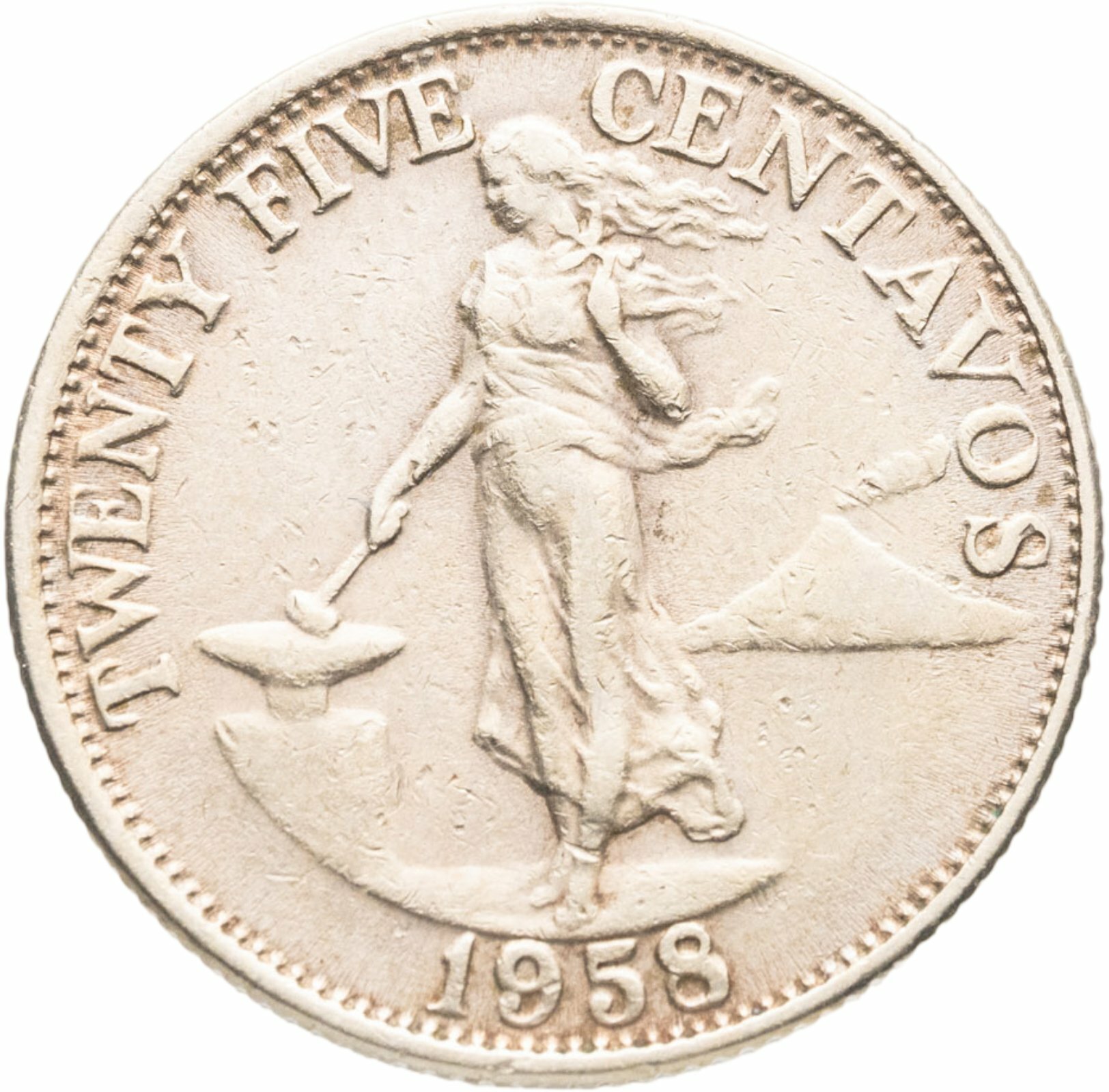 Филиппины 25 сентаво (centavos) 1958