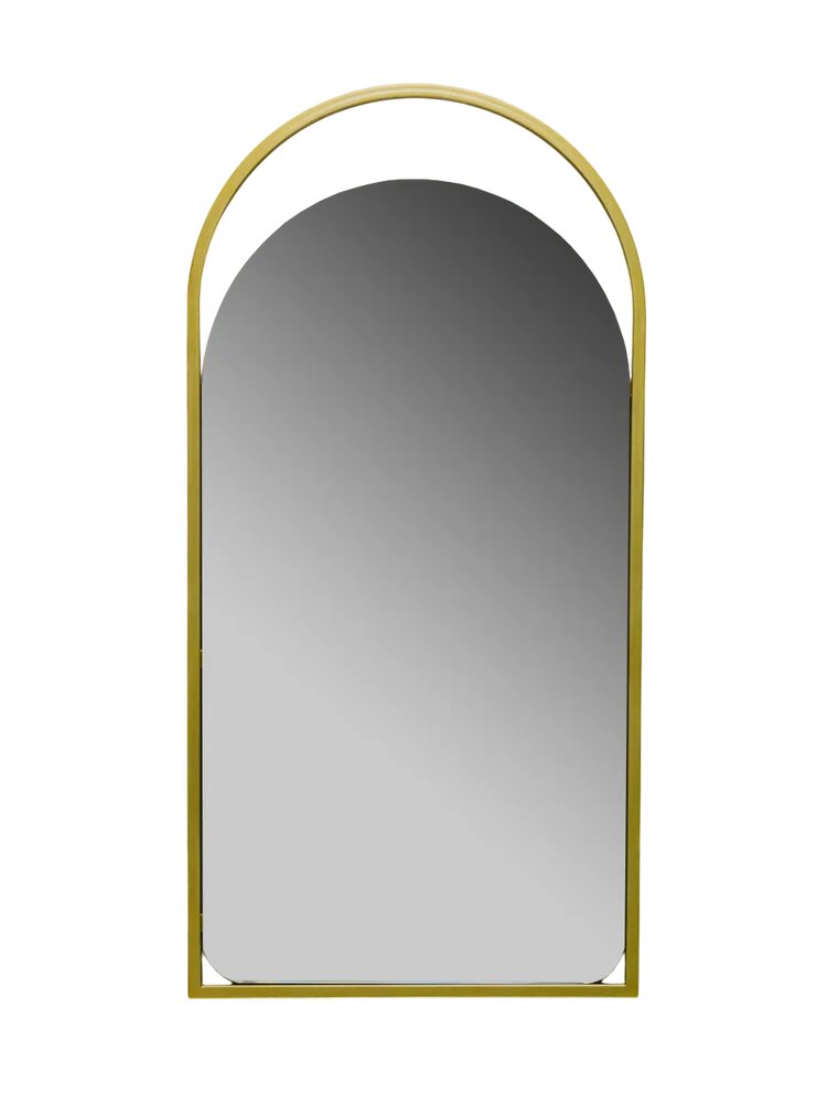 Зеркало Silver Mirrors Hanna 50х100 50 см, в золотой раме, зеркало настенное в ванную, в современном стиле