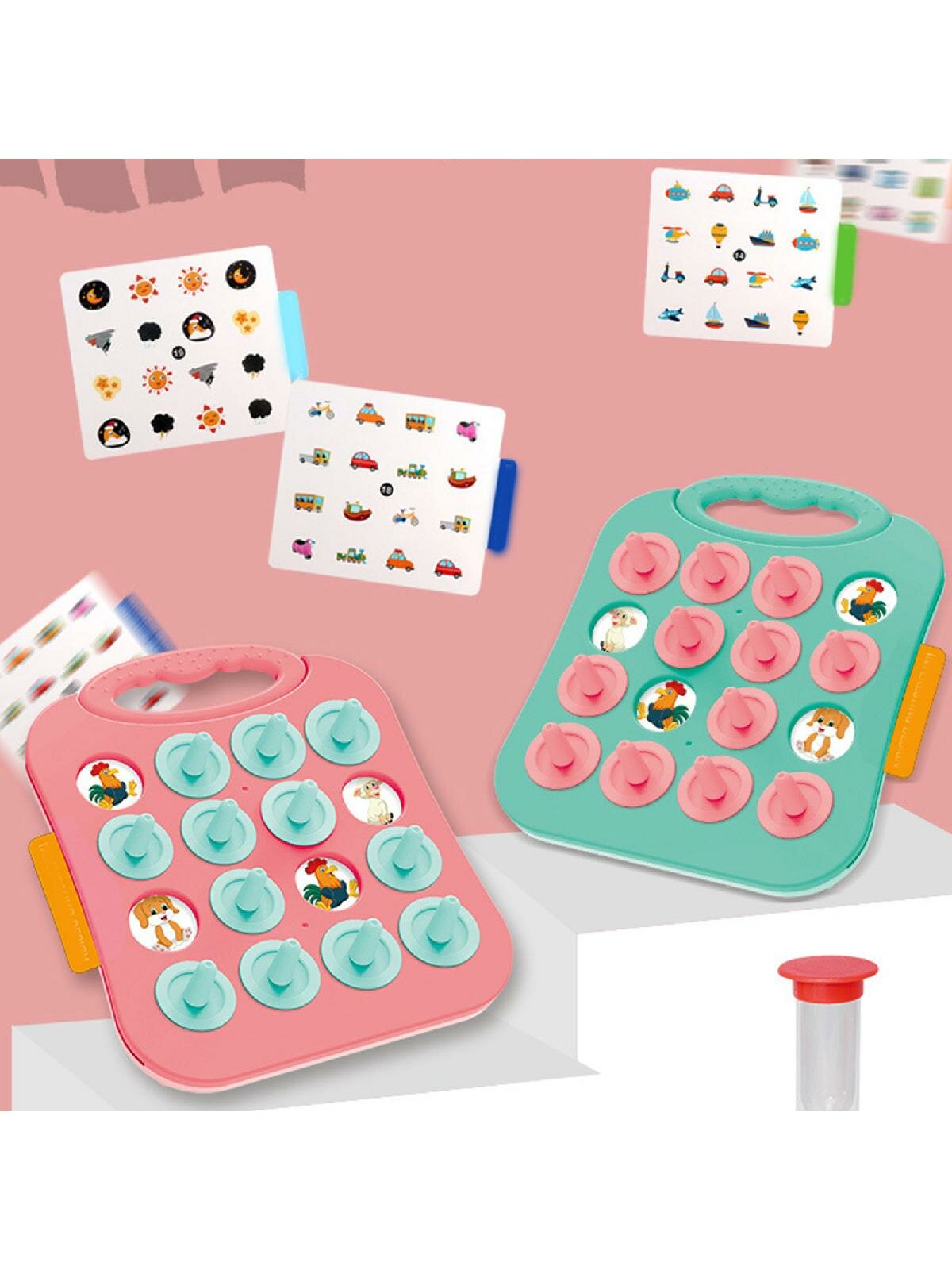 Настольные шахматы с подбором фигур для детей 3-6 лет, подарок на день рождения