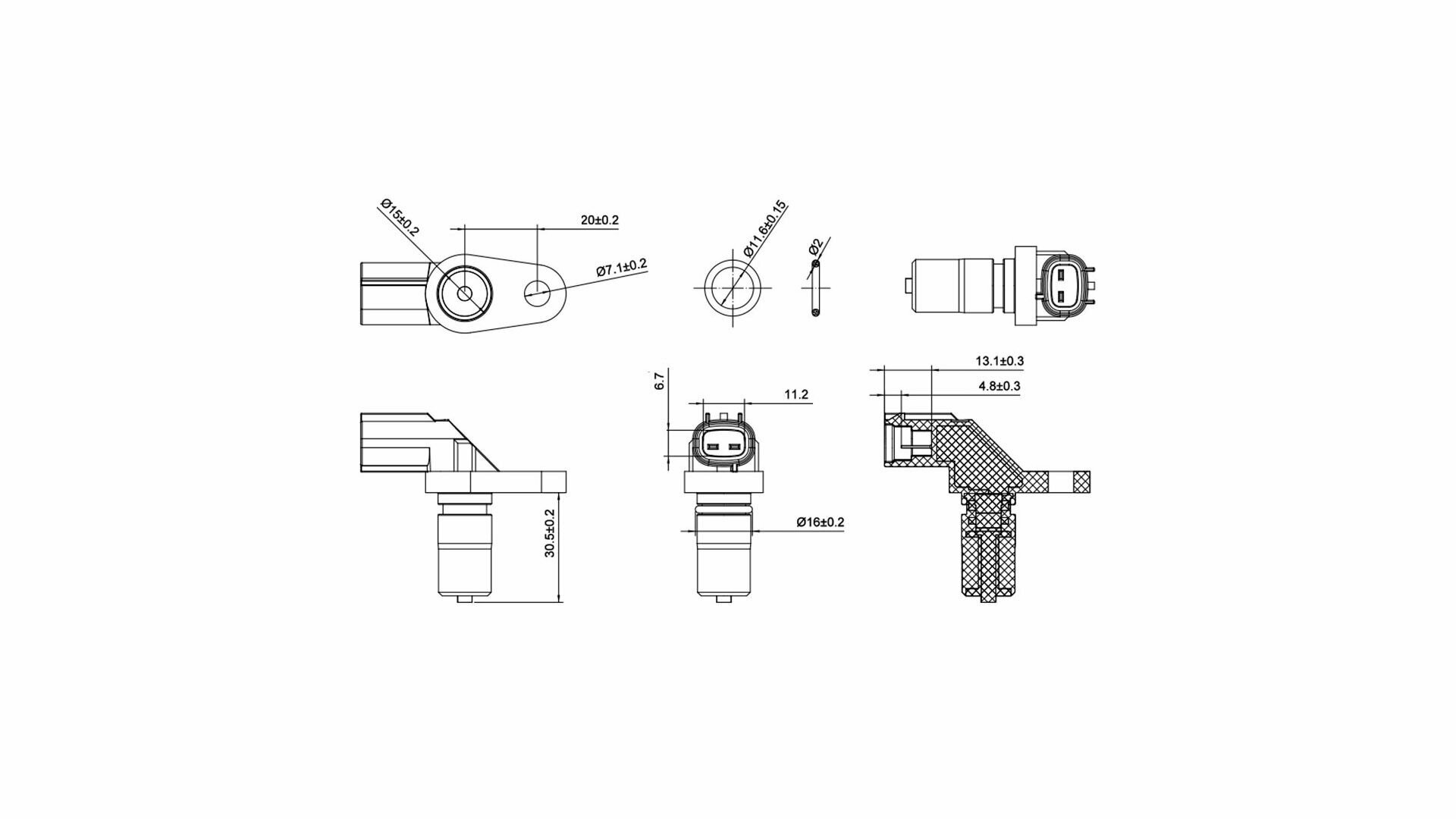 Датчик скорости Ford Fiesta V 01-, Fusion 02-, Opel Agila B 08-, Suzuki Swift (MZ, EZ) 05-