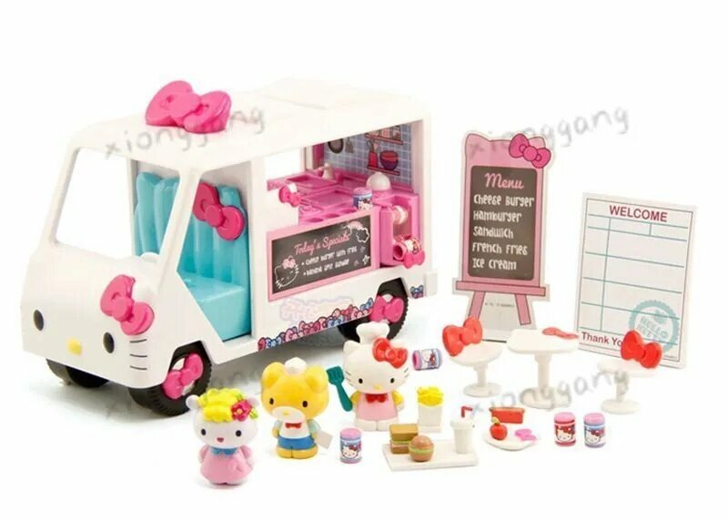 Набор игрушек для девочек HELLO KITTY кукла столовая машина игровой дом