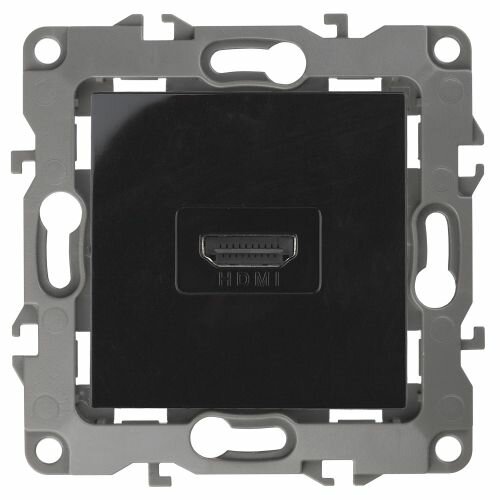 Розетка 12-3114-06 HDMI черн. ЭРА Б0027486