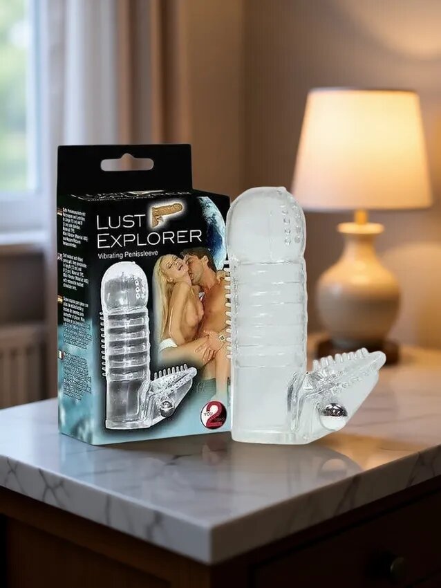 Насадка для вибратора Orion Lust Explorer Sleeve, с вибрацией, рельефная поверхность