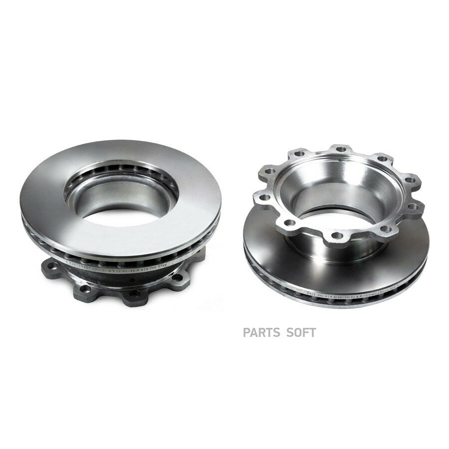 TOPCOVER T0192-8015 Диск тормозной BPW ECO MAX (1996>) D-430mm, H-160mm,10 шпилек, вентилируемый./ Колодки 10.14000