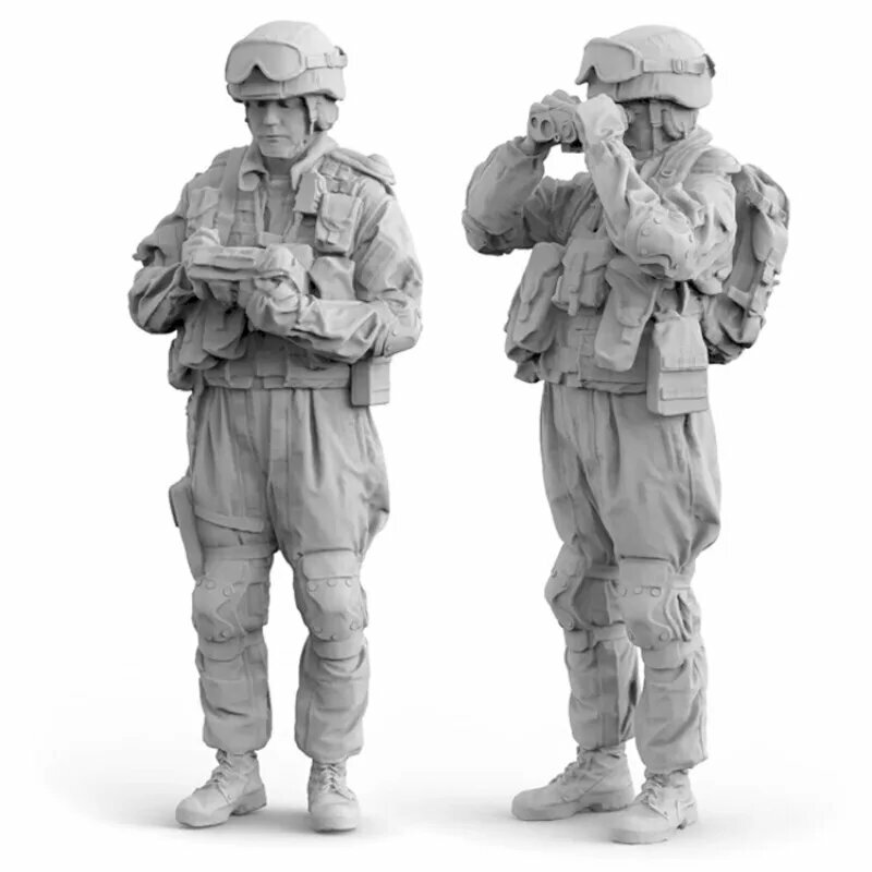 Наборы моделей фигурок из смолы в масштабе 1/35, современные фигурки скаута армии США, миниатюры в стиле милитари, хобби, в разобранном виде и неокрашенные C499