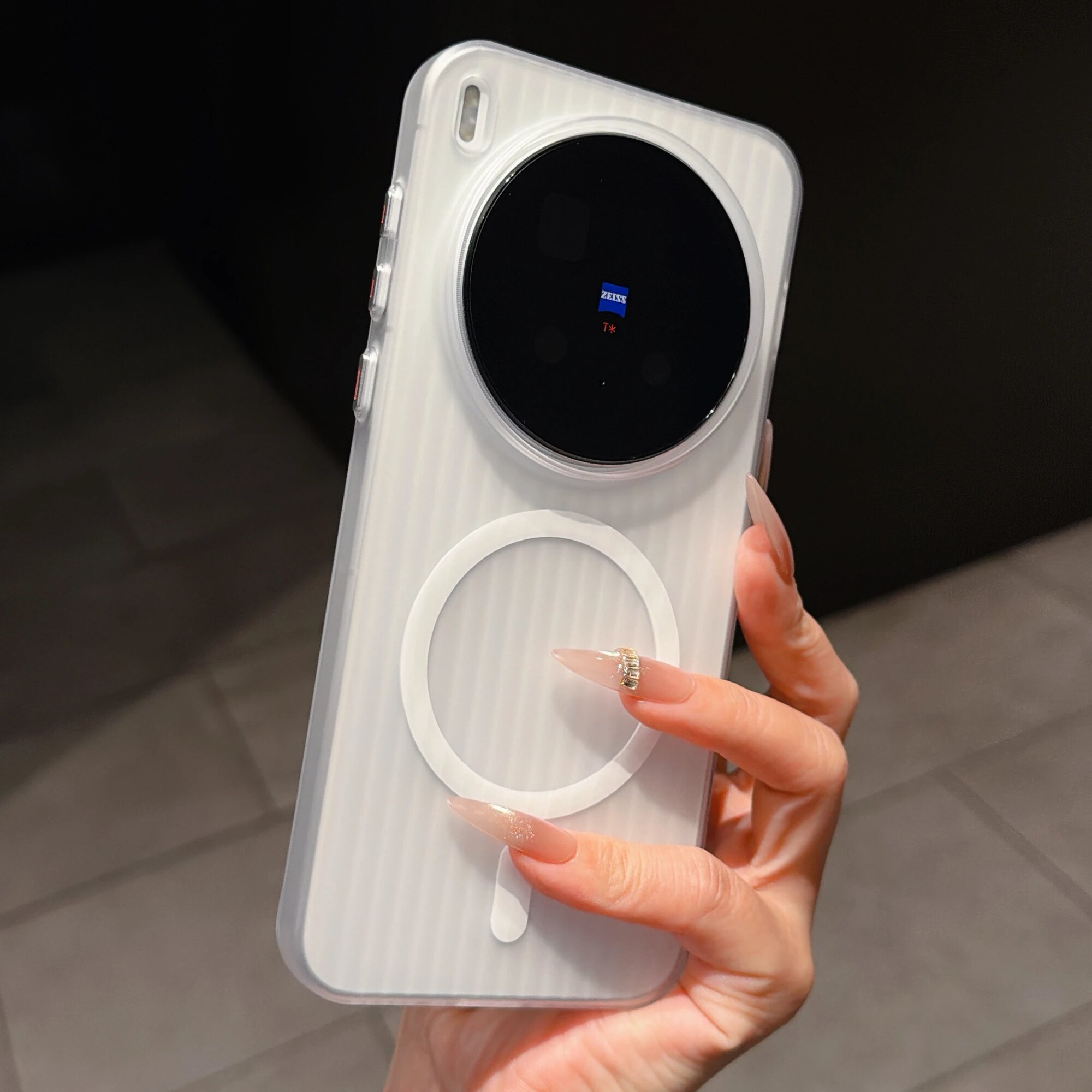 Белый чехол для vivo X200 Ultra, магнитный Magsafe