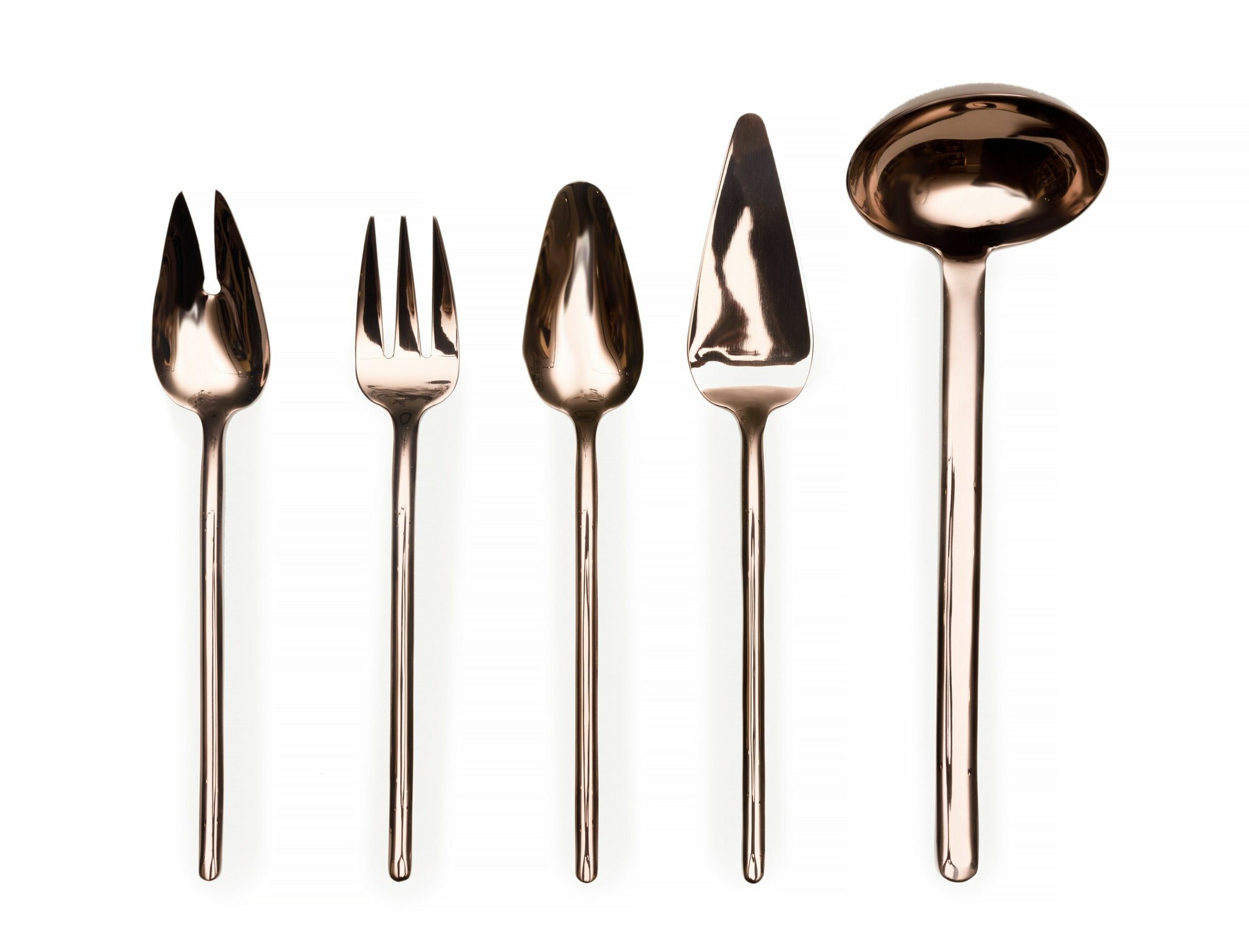 Набор из 5 предметов Herdmar STICK SERVING SET CHOCOLATE, цвет шоколад (половник, сервировочные вилка, ложка, ложка для салата, лопатка) подарочная коробка