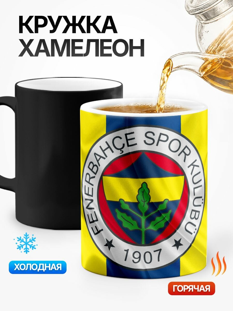 Кружка хамелеон Fenerbahce SK Фенербахче