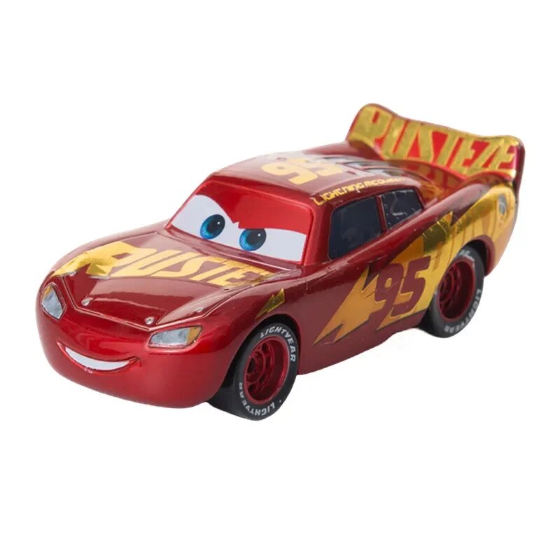 Металлическая модель Lightning McQueen, Disney Pixar Cars, 1:55, цвет 04