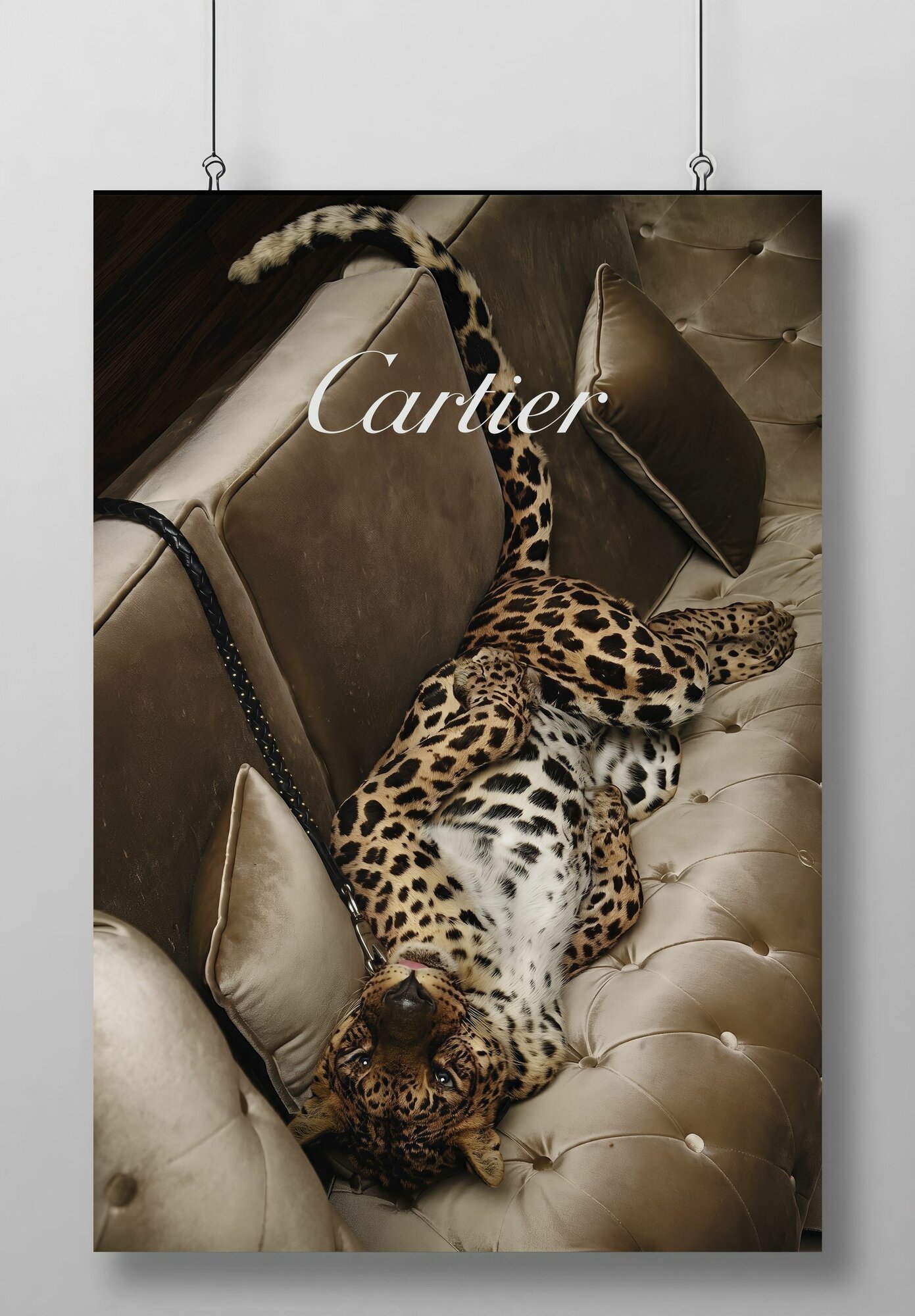Постер / Плакат На Стену Интерьерный Олд Мани Картье (Cartier)