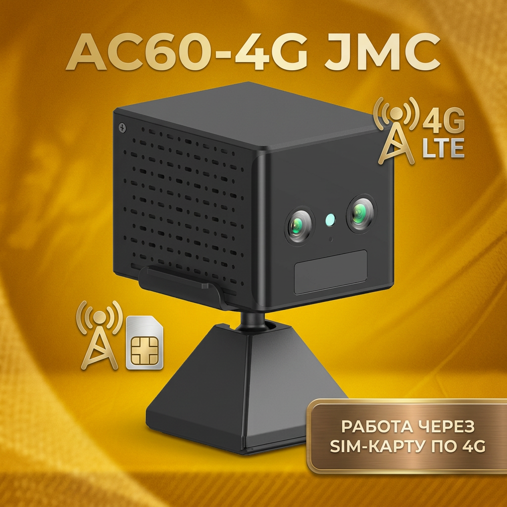 Беспроводная автономная 4G камера - JMC-AC60-4G запись на SD