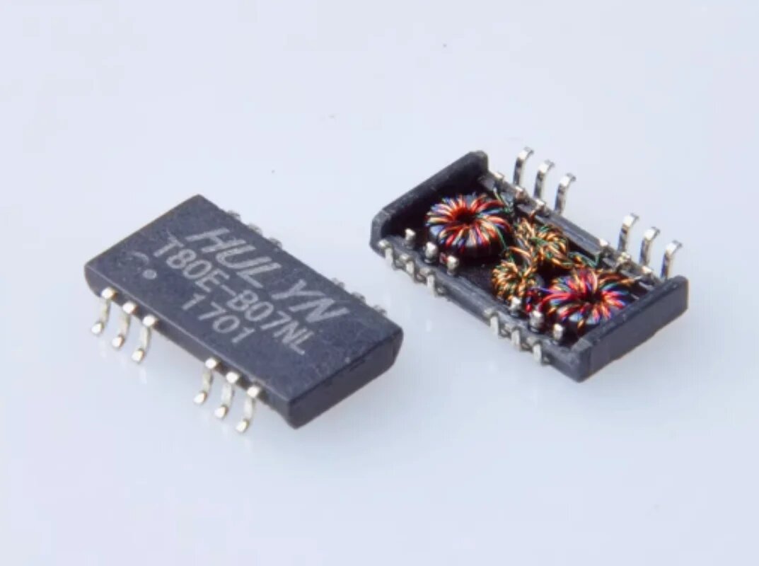 100шт Тонкие сетевые фильтры 12PIN, трансформаторы T80E-B07NL