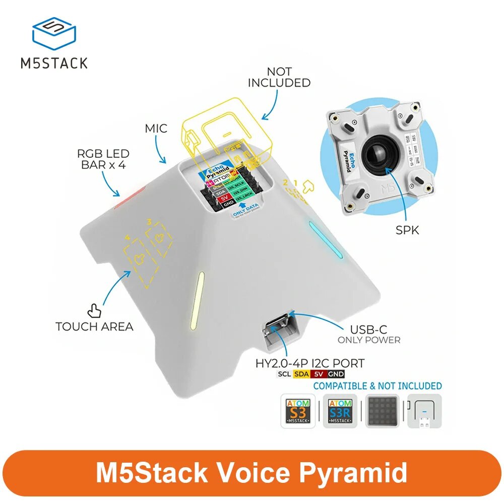 M5Stack Echo Pyramid — фото 1