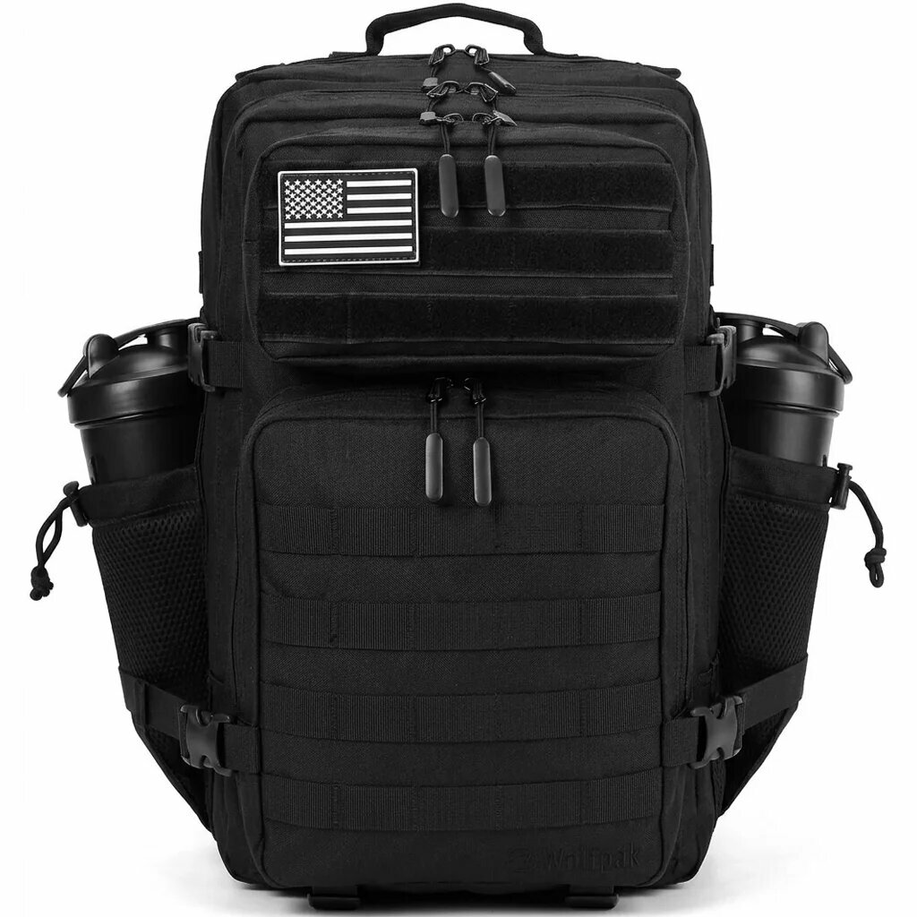 Черный тактический рюкзак 35L унисекс