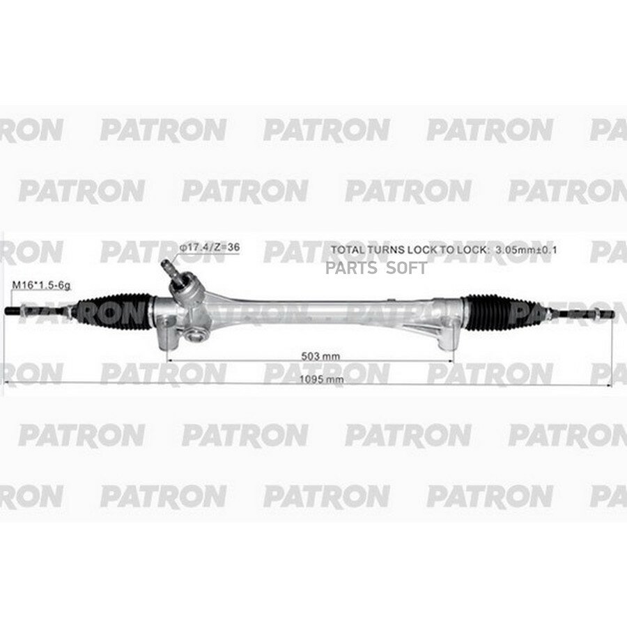 PATRON PSG1058 Рейка рулевая TOYOTA VERSO(R2) 09-