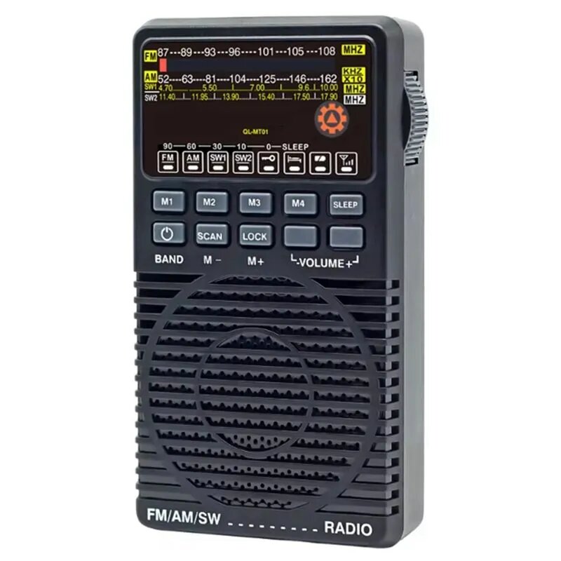 Портативный Полнодиапазонный FM/AM/SW Радиоприемник С Цифровым Сигнальным Процессором И Функцией Автоматической Настройки Станций A