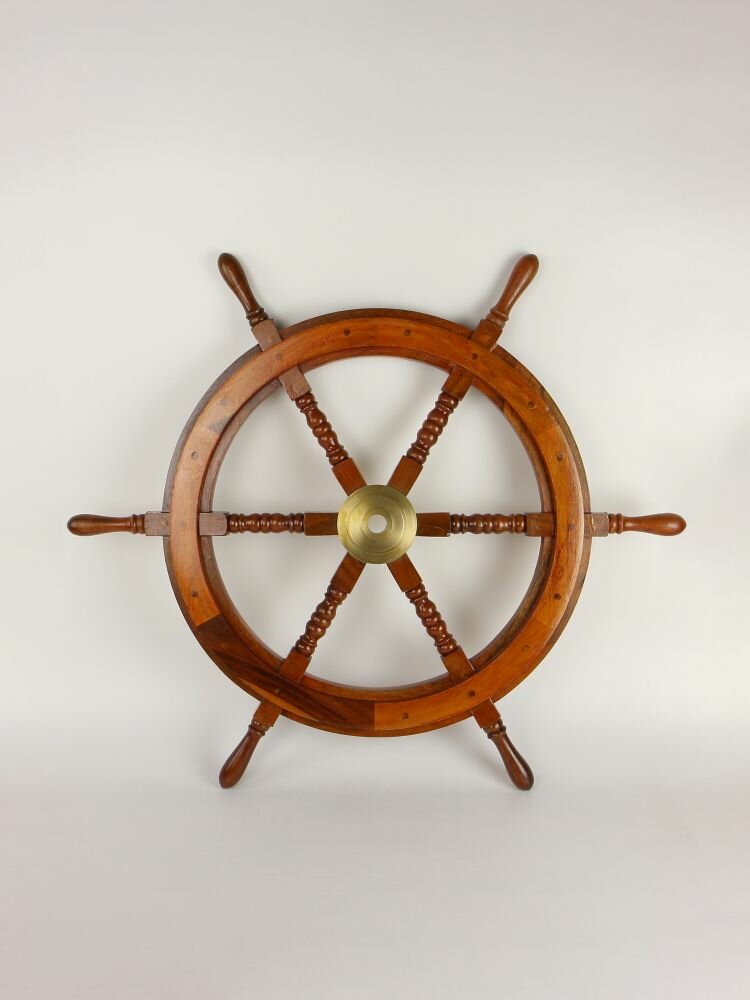 Штурвал Nautical, корабельный, декоративный, 30 дюймов, латунь — фото 1