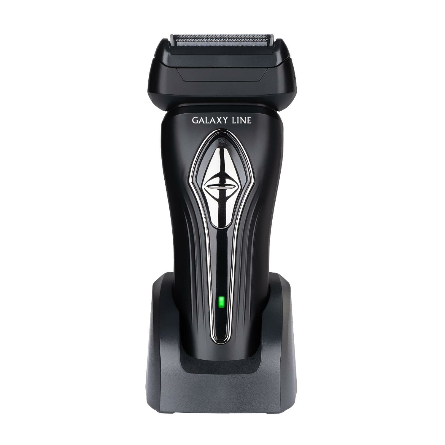 Бритва Galaxy LINE GL 4214 сеточная, черный, аккум, триммер, USB Type-C зарядка