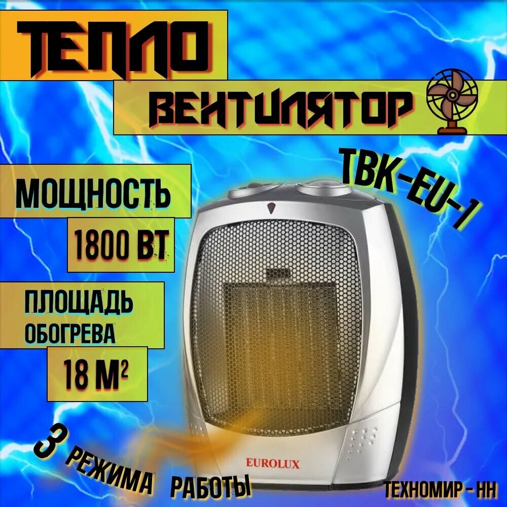 Тепловентилятор ТВК-EU-1 Eurolux