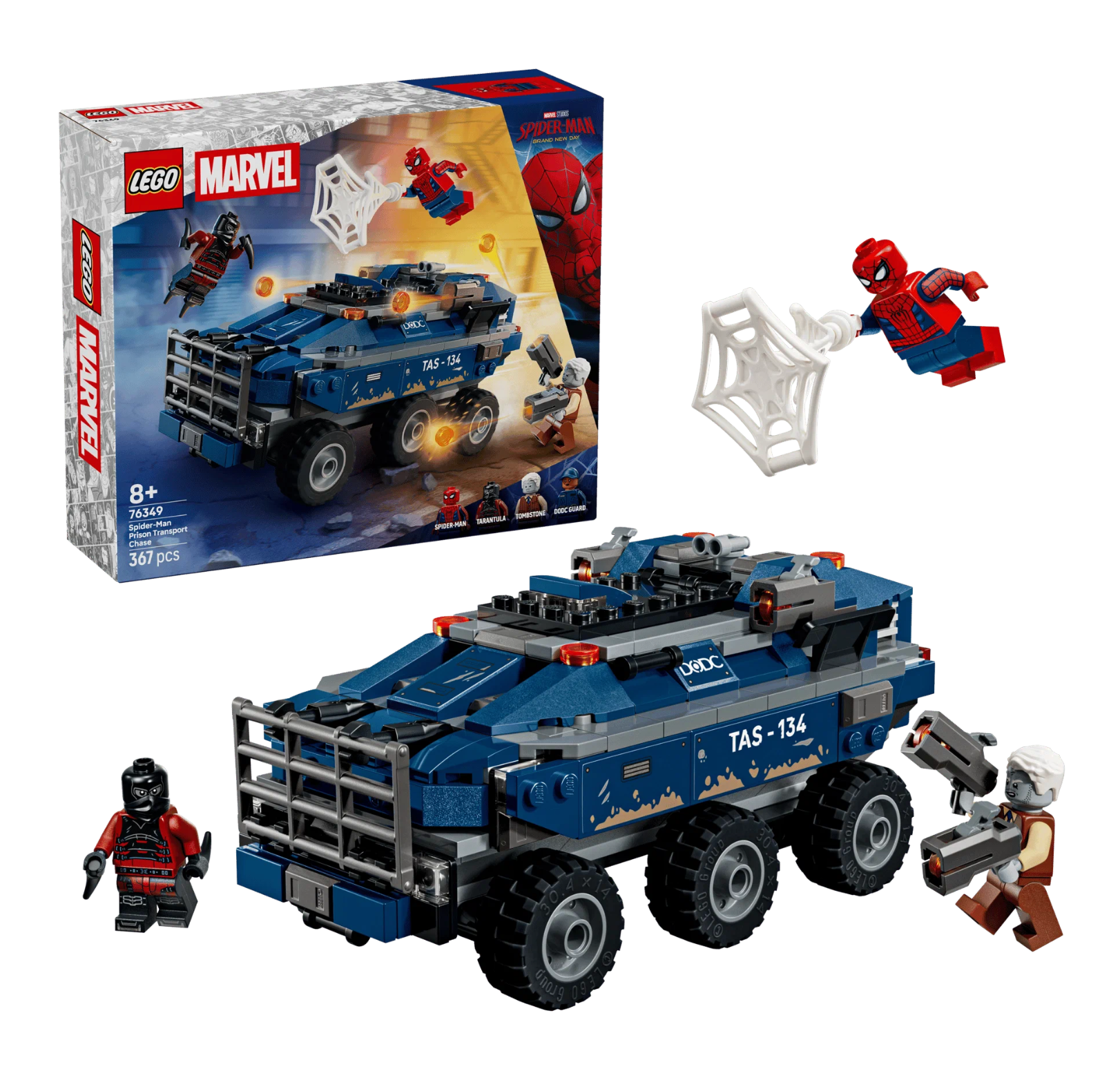 Конструктор LEGO Marvel 76349 Погоня за тюремным транспортом, 367 дет.