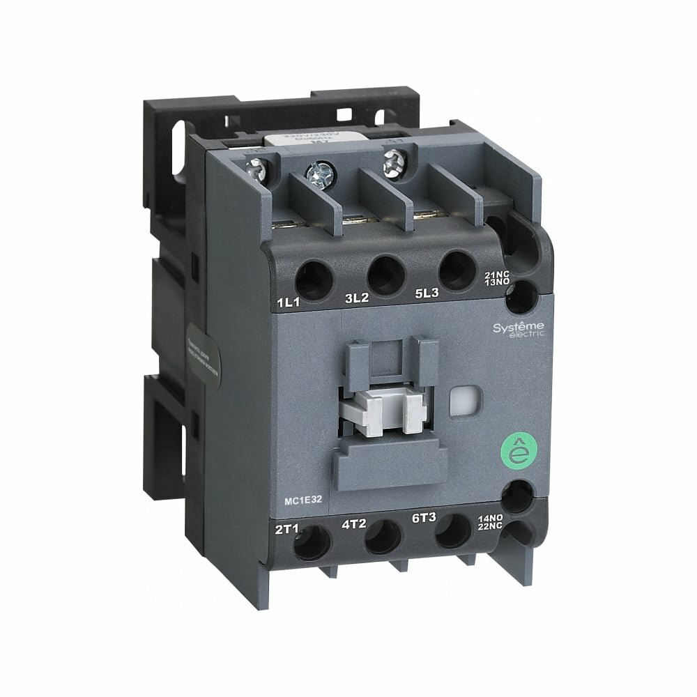 Контактор Systeme Electric MC1E 3п 25А кат. 110В AC 1НО+1НЗ SE MC1E25F7