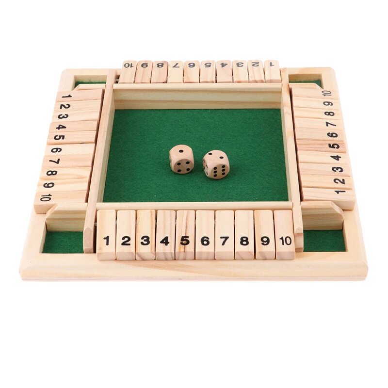 Набор деревянных настольных игр для 4 игроков, 10 чисел