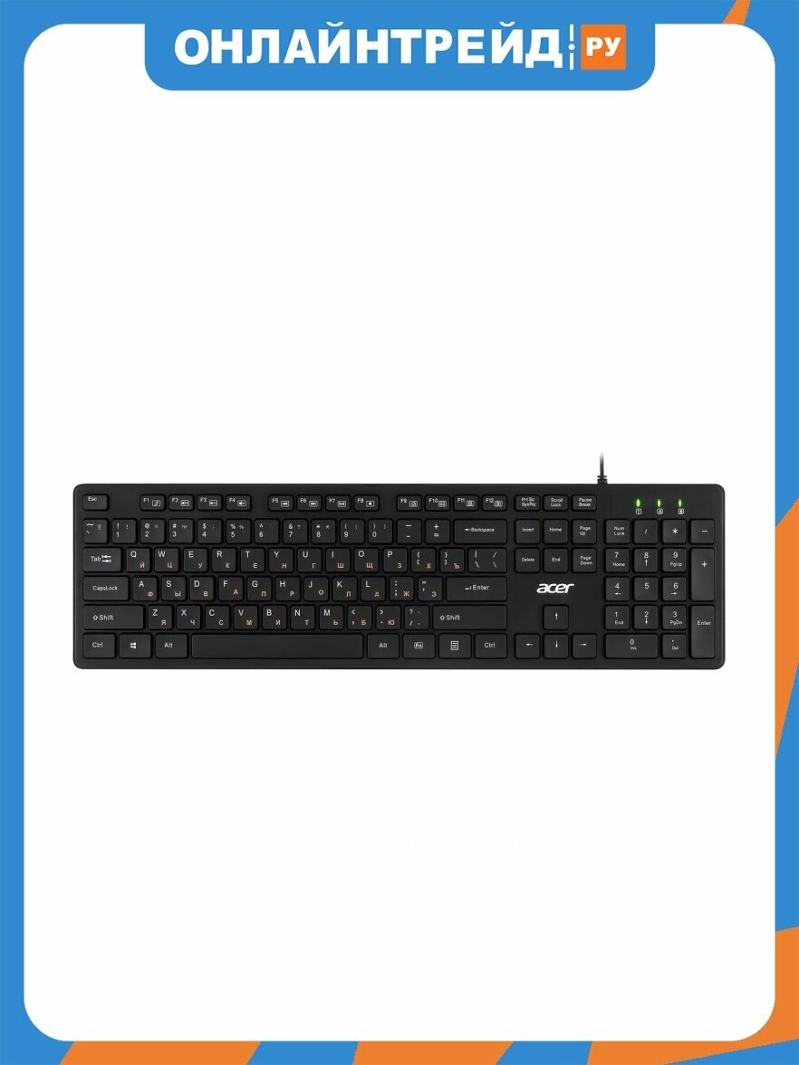 Клавиатура Acer OKW122 black USB (ZL. KBDEE.00C)