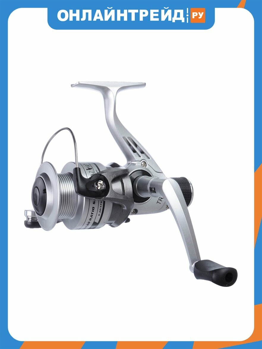 Катушка Azor Fishing TR-40 Тур безынерционная с задним фрикционом, 1п. п, 2 шпули: пластик