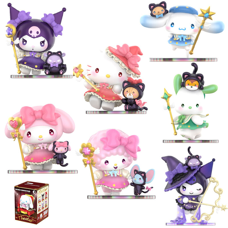 Игрушка коллекционная унисекс TOP TOY Sanrio Family Night Party, Full Box 6 Pcs (No Duplicates)+Sanrio Mystery Box 1 Pc