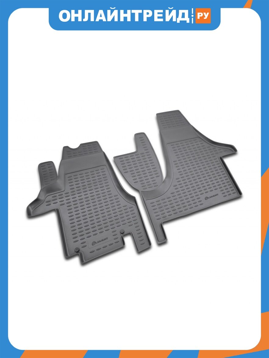 Коврики в салон Autofamily ELEMENT для VOLKSWAGEN Transporter T5 (2004-2009), 2 шт, полиуретан (NLC.51.11.210)