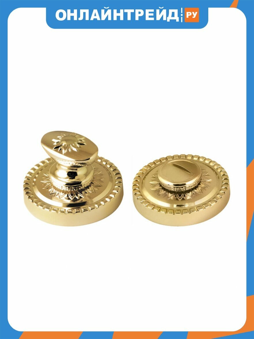 Ручка поворотная Armadillo BK6. R. CL55 (WC-BOLT BK6/CL) GOLD-24 золото24К