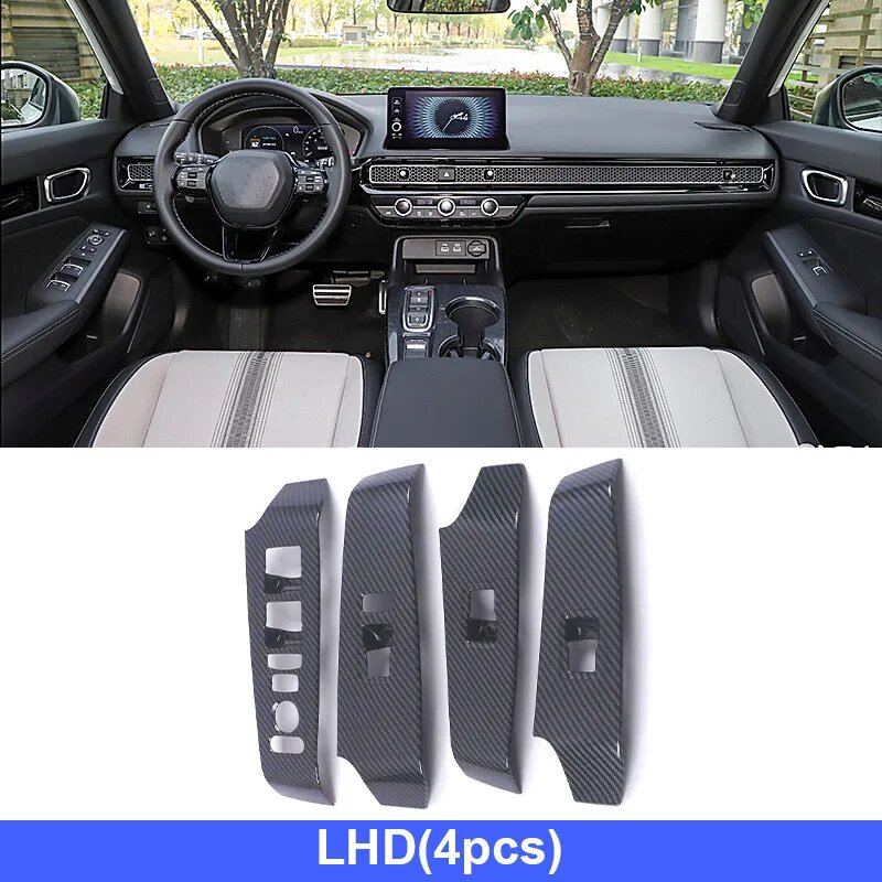 Для Honda Civic 11-го поколения (2022-2024) — накладка на панель управления LHD 4pcs