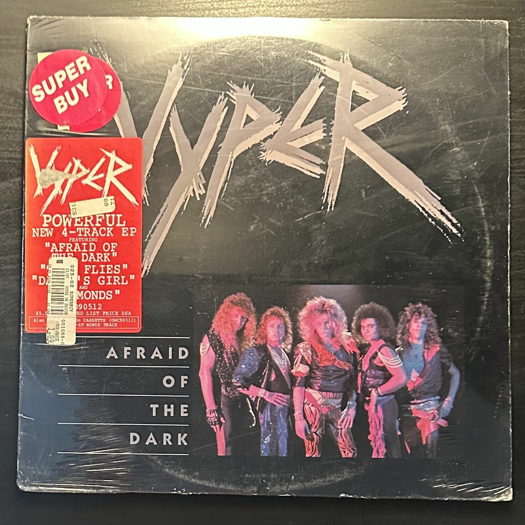 Виниловая пластинка Vyper Afraid Of The Dark (США 1985г.) 12", 33 RPM, EP