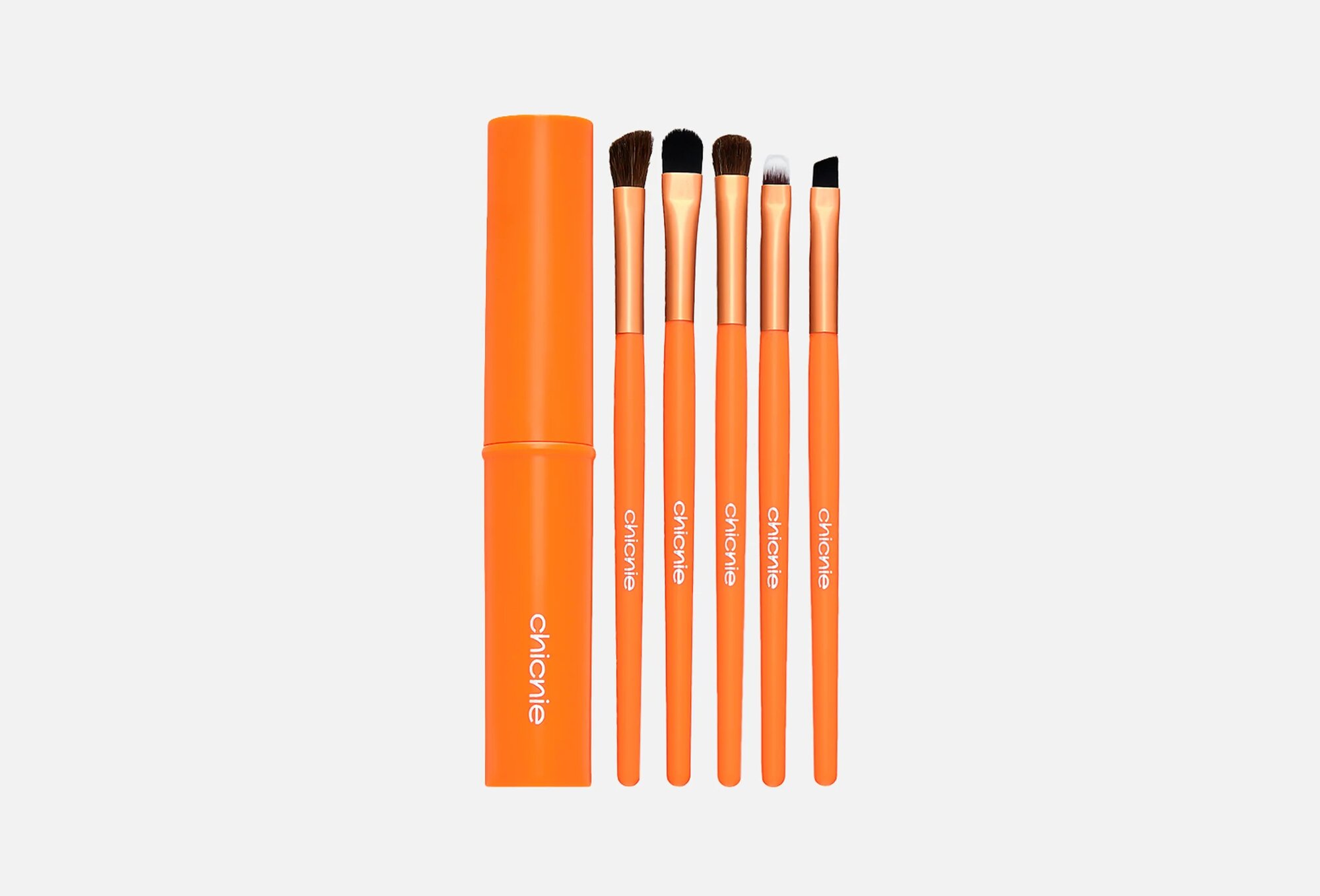 Chicnie Kitten eye brush set Набор кистей для макияжа 5 шт Оранжевый
