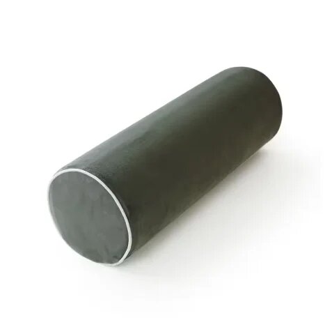 Круглая подушка-валик из memory foam 11x45cm, Серый, Gray
