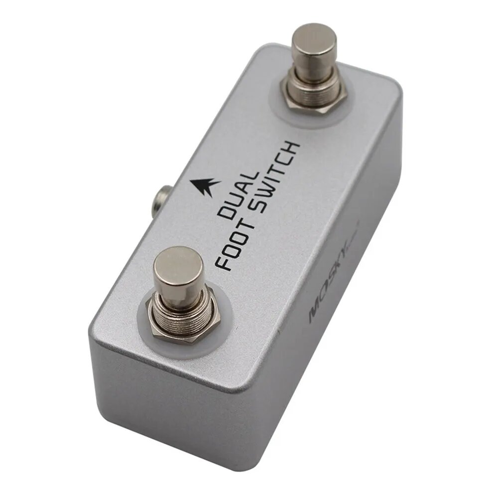 Mosky Dual Foot Switch Гитарная педаль, Запираемый переключатель аудиоканала, Аксессуары для гитары