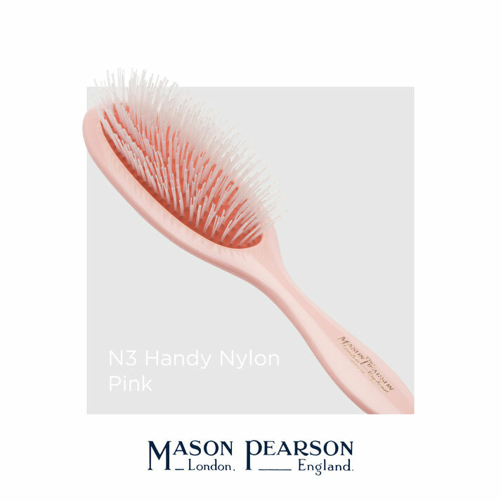 Средняя расческа Mason Pearson N3 HANDY - нейлон, цвет розовый